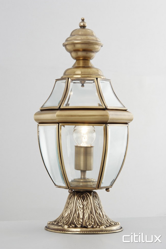 Mount Colah Classic Outdoor Brass Made Pillar Mount Light Elegant Range ...