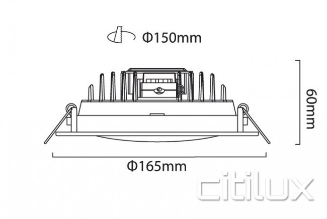 Nutron 165mm Round LED Panel Light