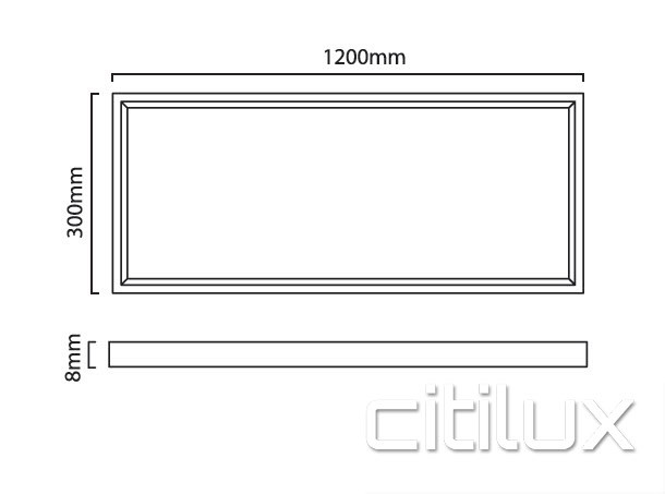 Editron 300mm x 1200mm LED Ceiling Panel Light