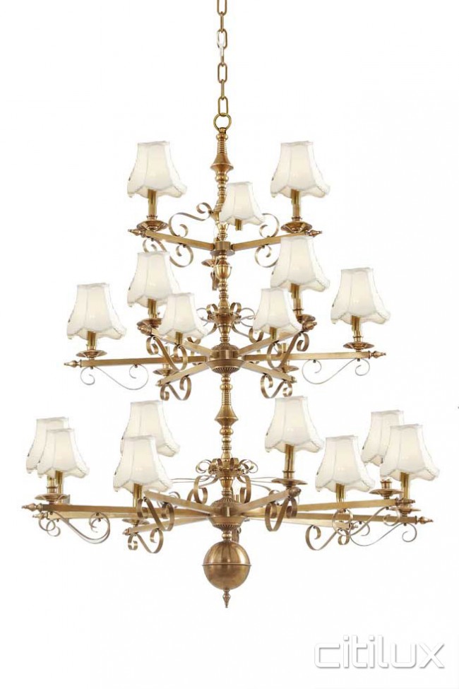 Riverview Classic European Style Brass Pendant Light Elegant Range Citilux